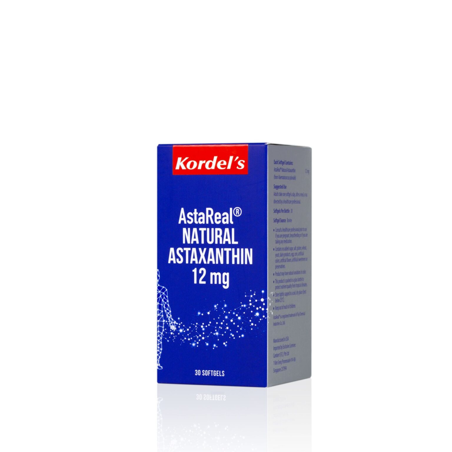 KORDEL’S ASTAREAL® NATURAL ASTAXANTHIN 12 mg – Kordel’s