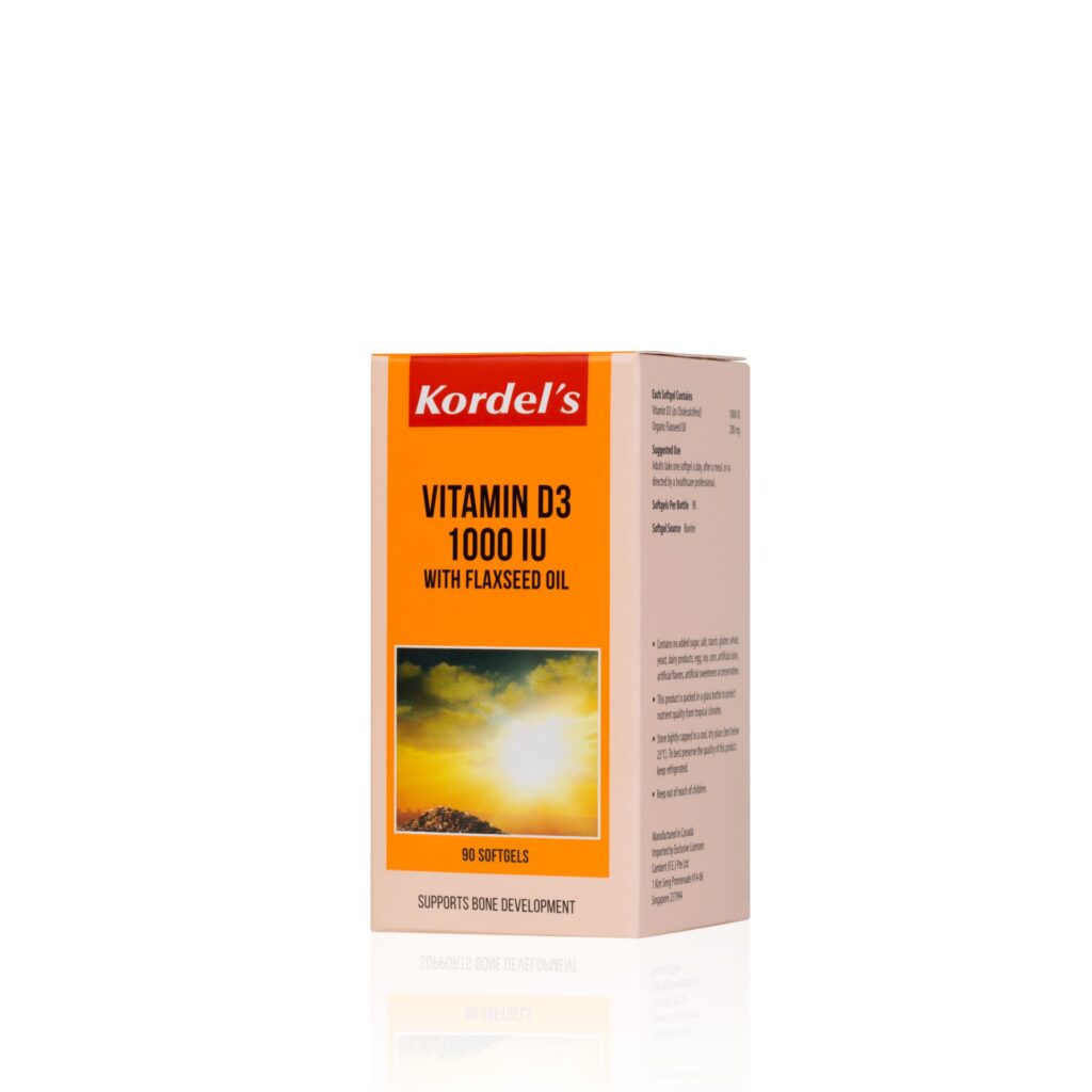 VITAMIN D3 1000 IU WITH FLAXSEED OIL Kordel s VITAMIN D3 1000 IU WITH FLAXSEED OIL Kordel s