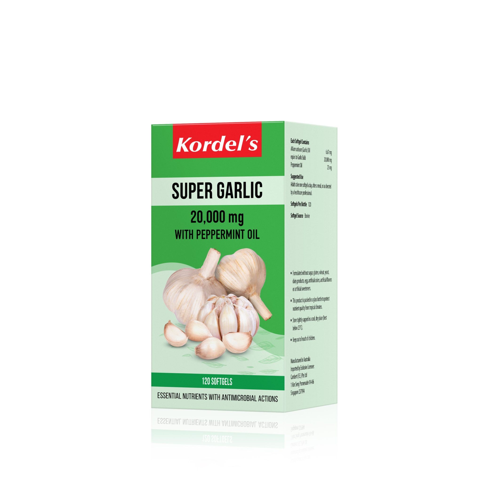SUPER GARLIC 20,000 mg – Kordel’s