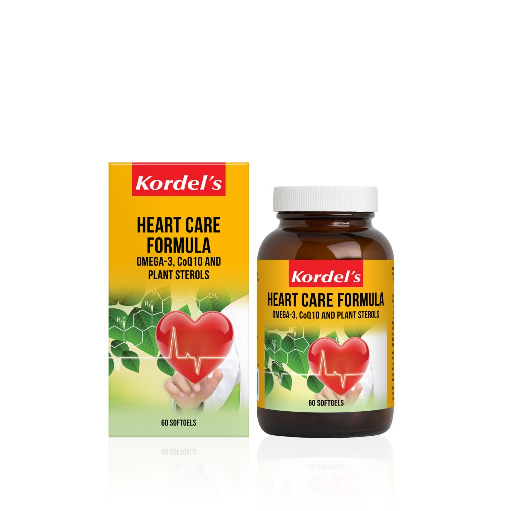 KORDEL’S HEART CARE FORMULA OMEGA-3, C0Q10 AND PLANT STEROLS – Kordel’s