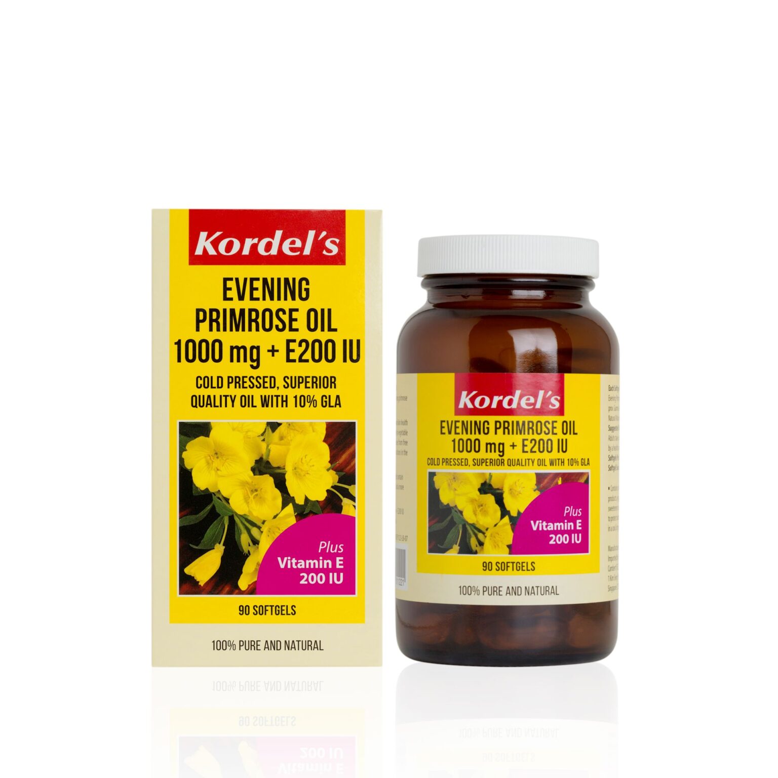 KORDEL’S EVENING PRIMROSE OIL 1000 mg + E200 IU – Kordel’s